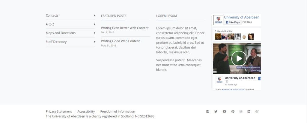 Footer - WordPress Documentation